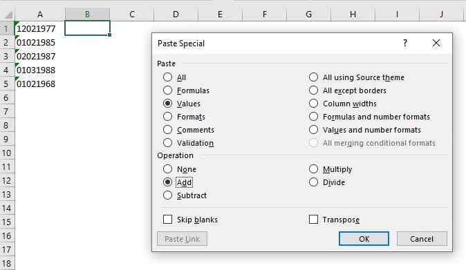 Excel How to Convert Text to Number